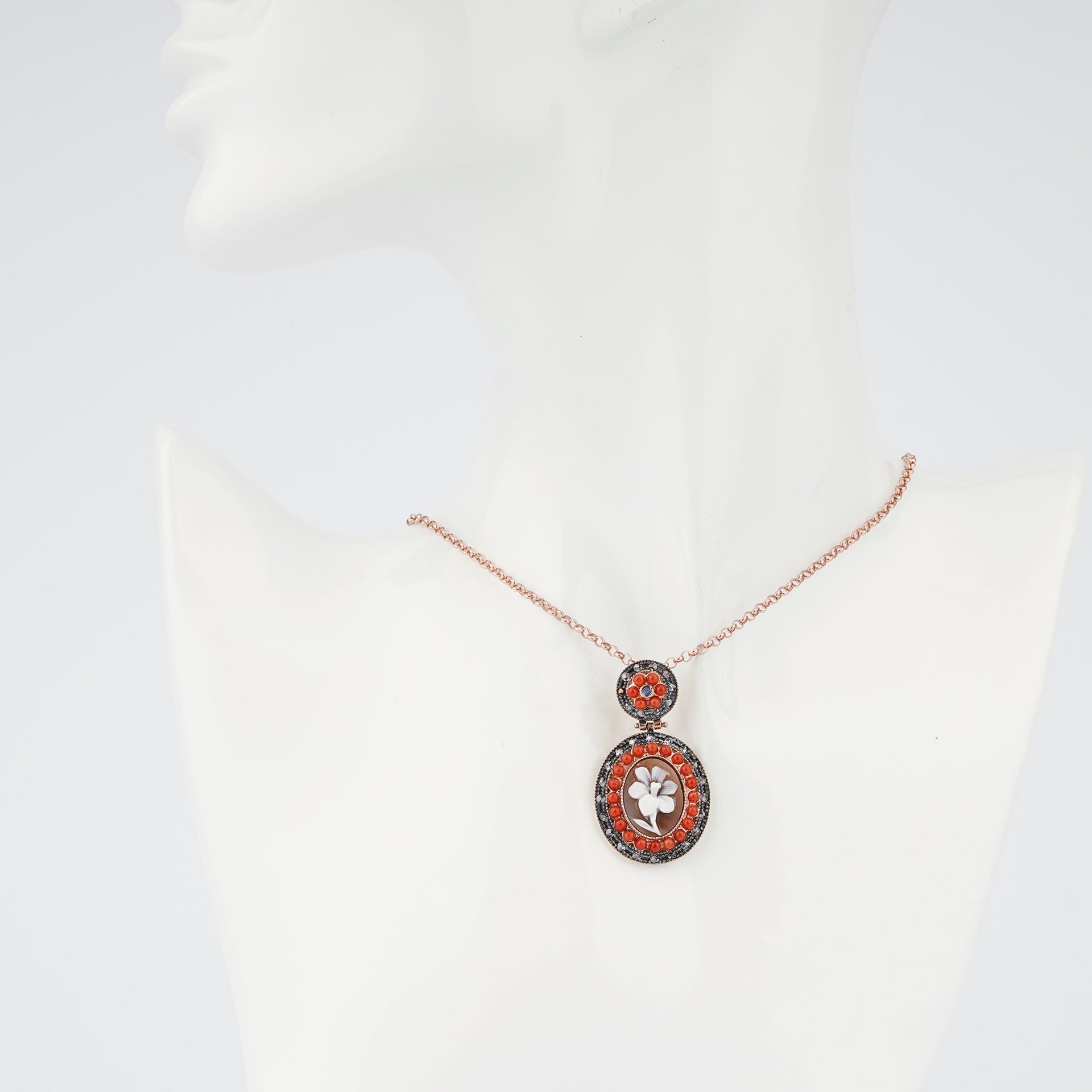 Pendente Cameo Italiano Victoria Cammeo Fiore